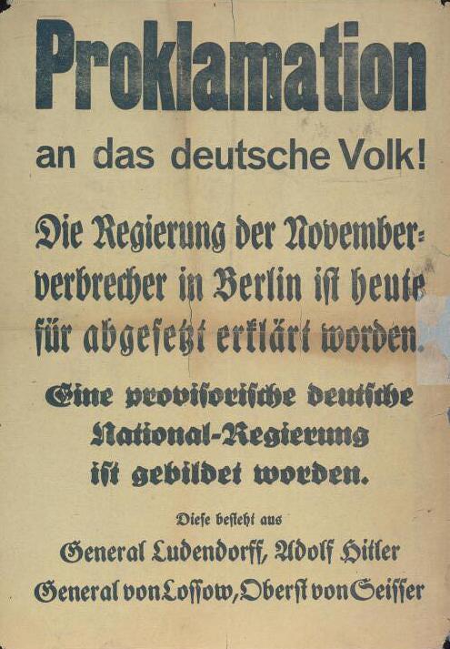 Bundesarchiv Internet - Hitler-Putsch